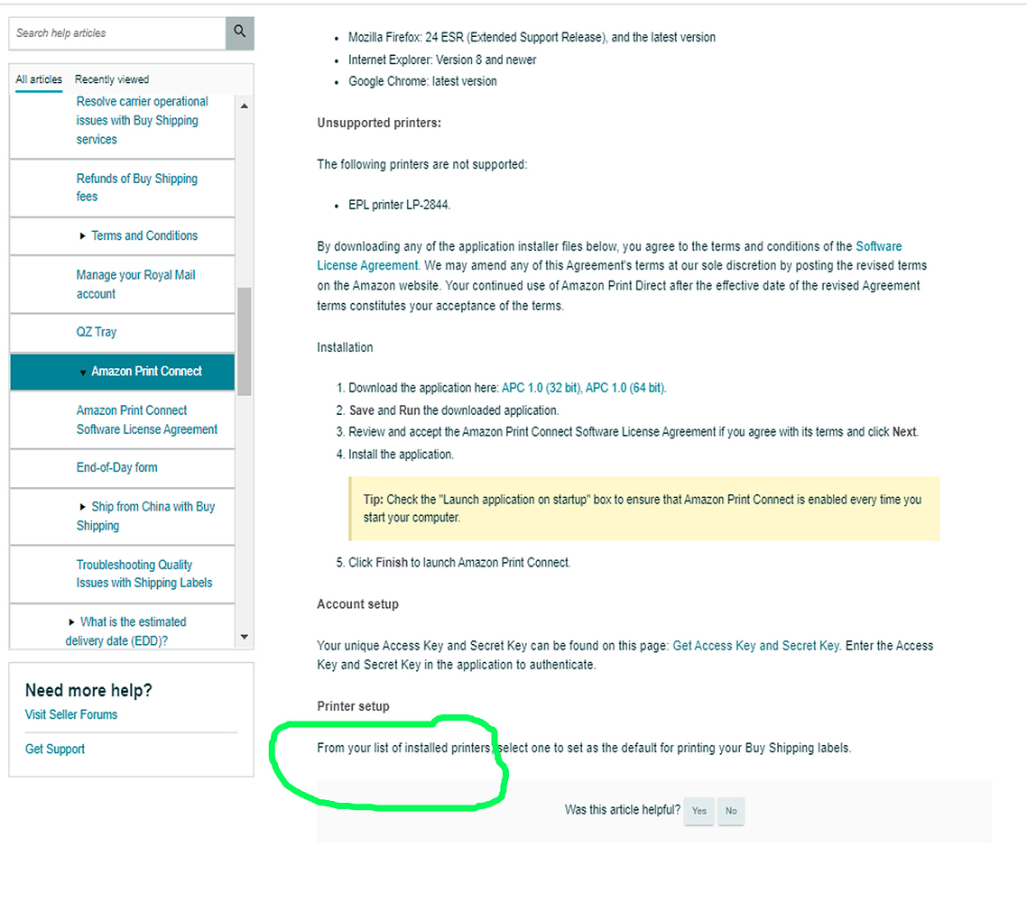 Select new printer on Print Connect, WHERE IS IT?