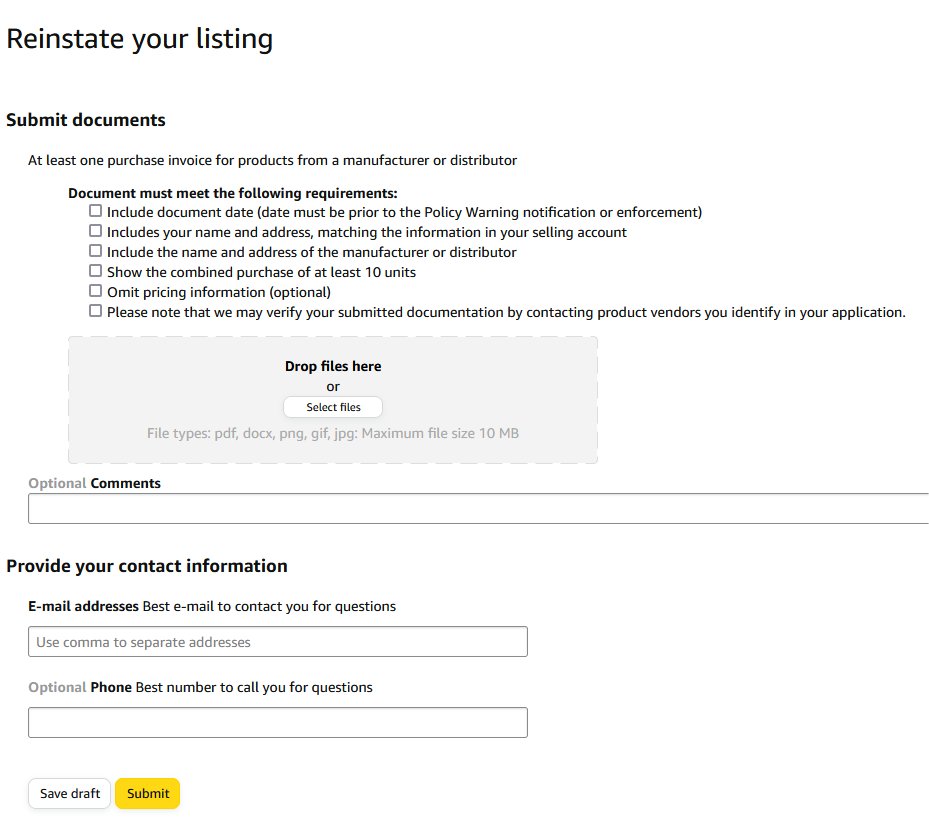 How to appeal for Product Authenticity Customer Complaint