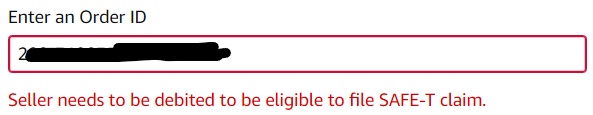 Invoice by Amazon refunds - can't file SAFE-T claims
