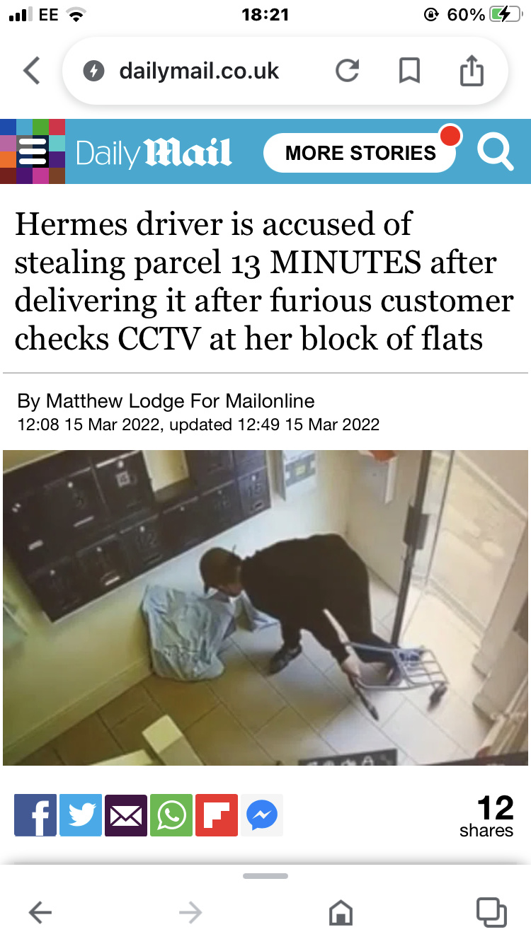 Evri (Hermes) Invoices