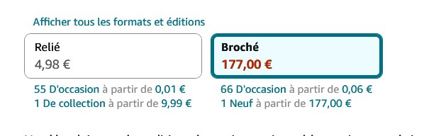 On aura tout vu concernant les livres