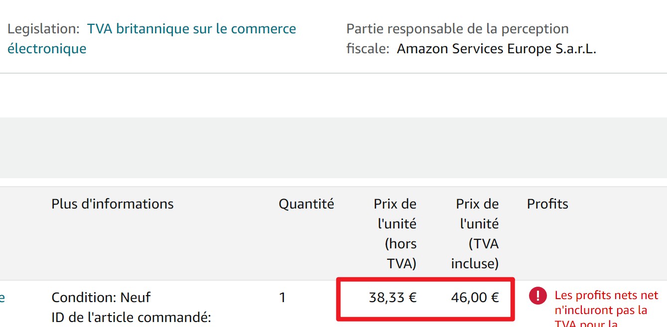 Je dois indiquer la TVA sur cette facture?