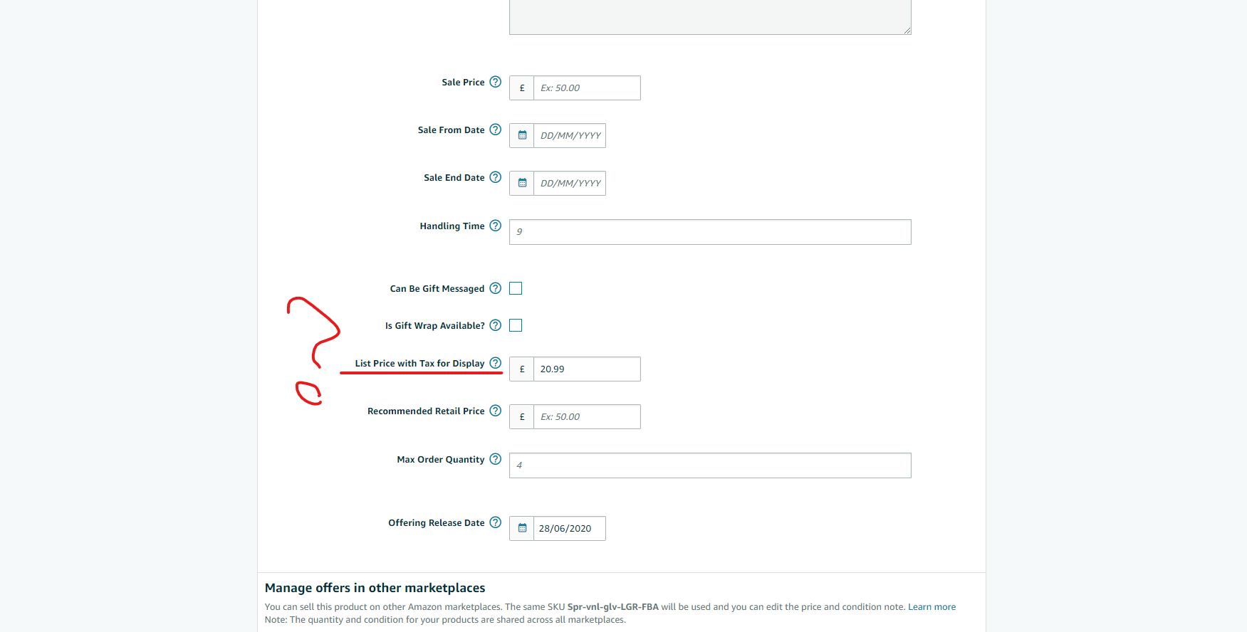 "Product Tax Code" replaced by "List Price with Tax for Display"