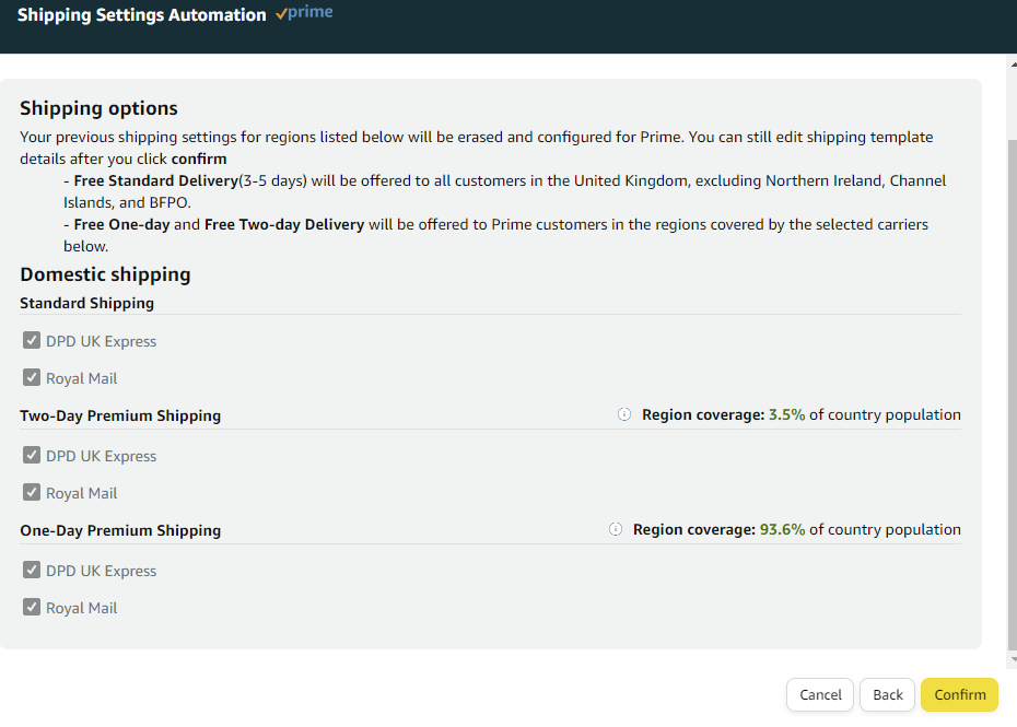 Shipping Setting Automation